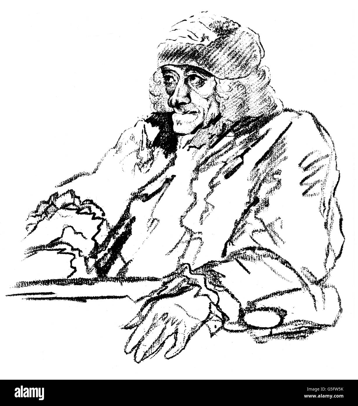 Drawing of voltaire 1694 1778 hi-res stock photography and images - Alamy