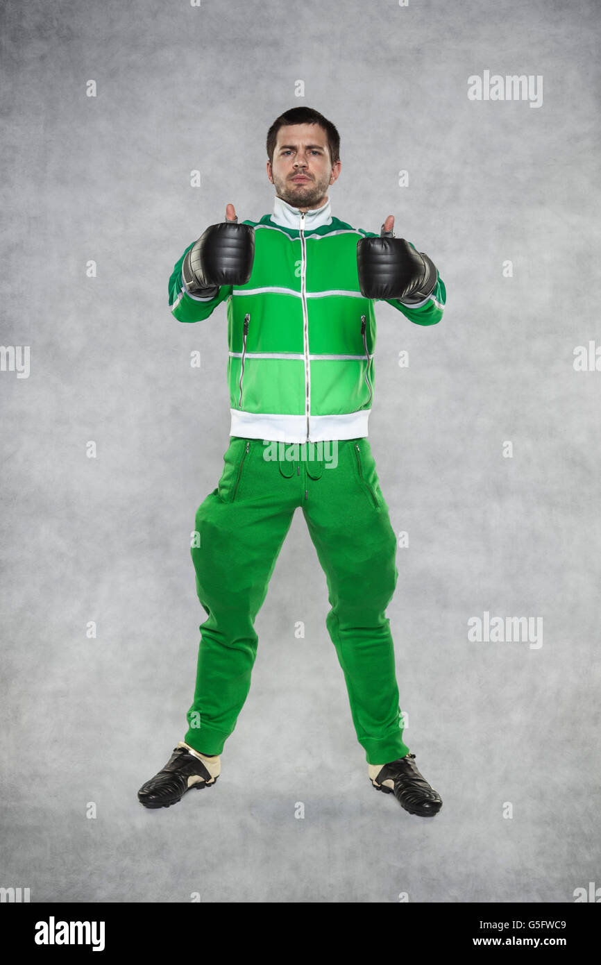 thumbs up for box Stock Photo - Alamy