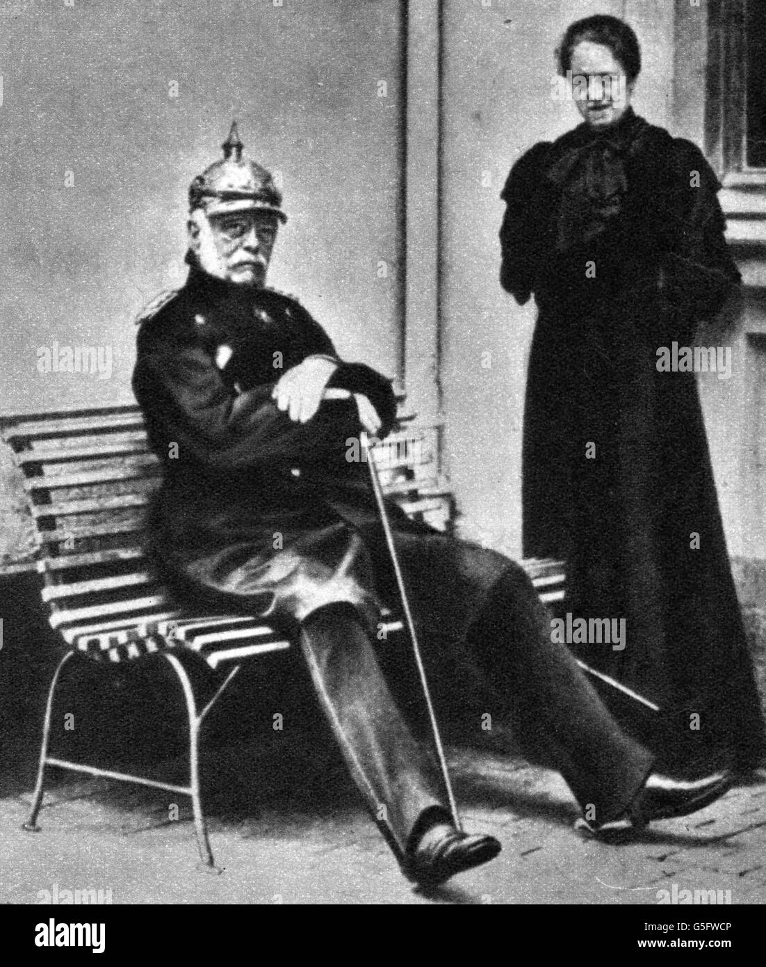 Bismarck, Otto von, 1.4.1815 - 30.7.1898, German politician ...