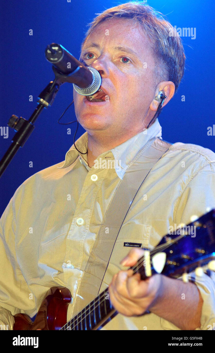 New Order Sumner. Bernard Sumner from the group New Order on stage at ...