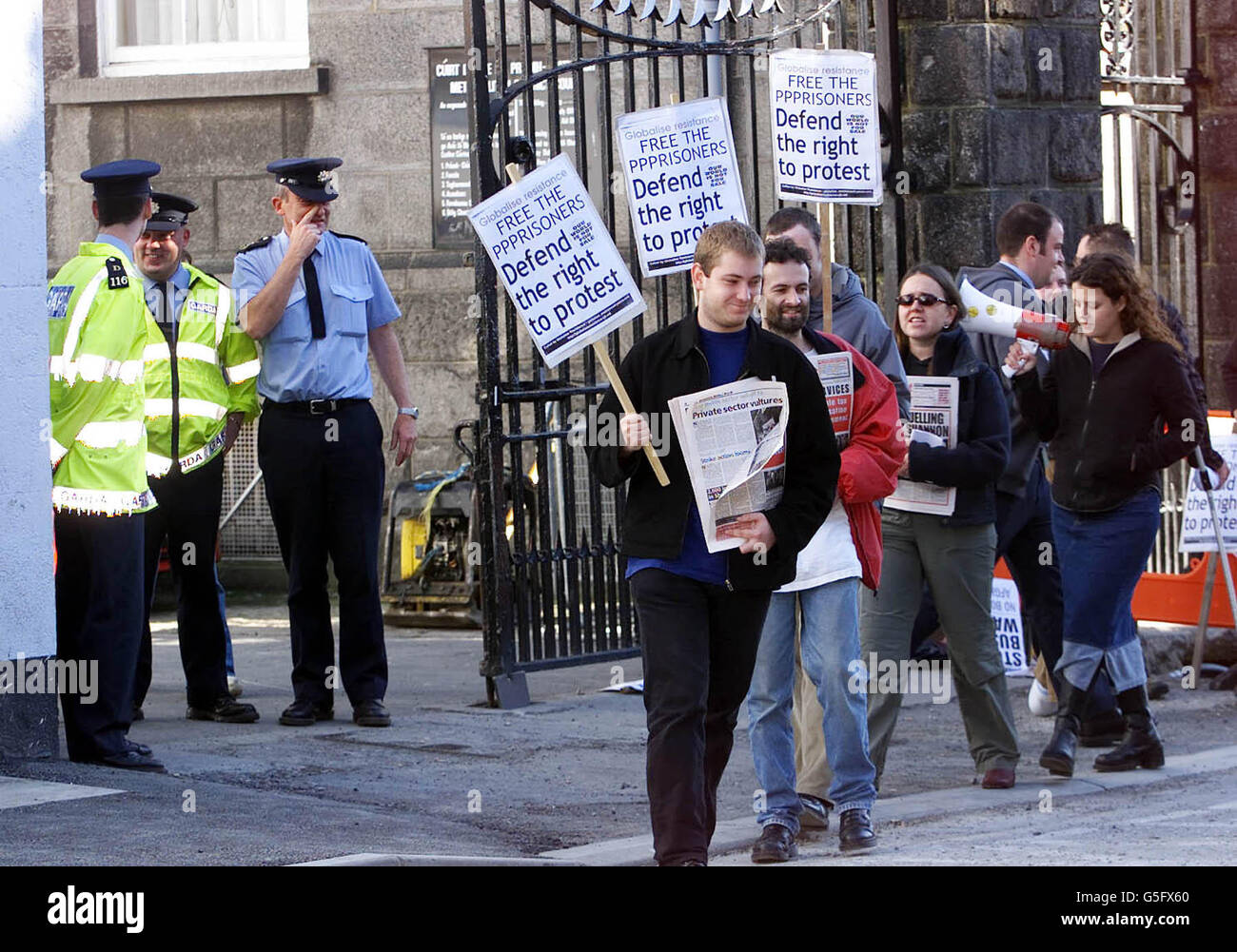 Globalise Resistance protest Stock Photo - Alamy