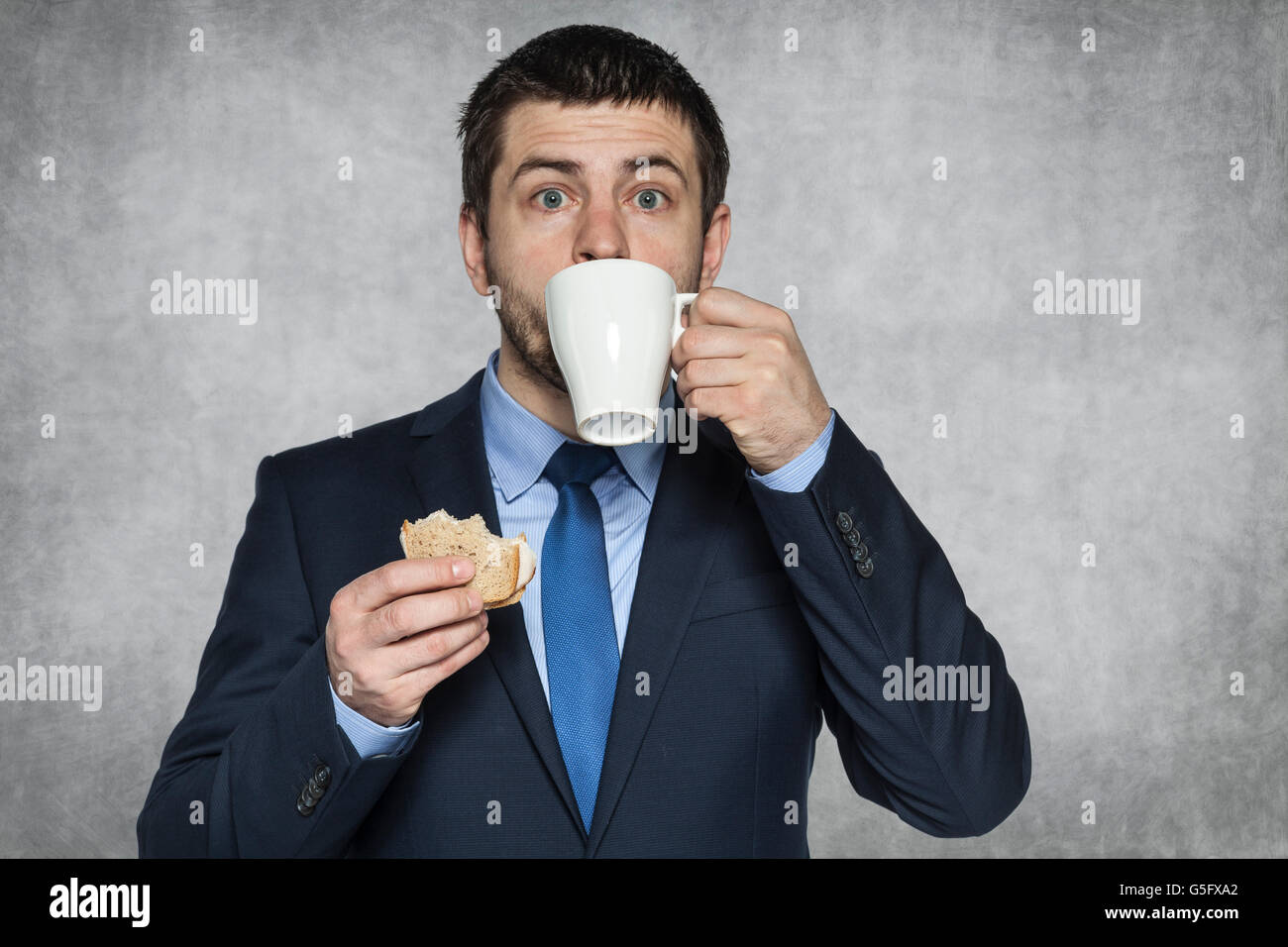 Man Eating Bread Stick High Resolution Stock Photography and Images - Alamy