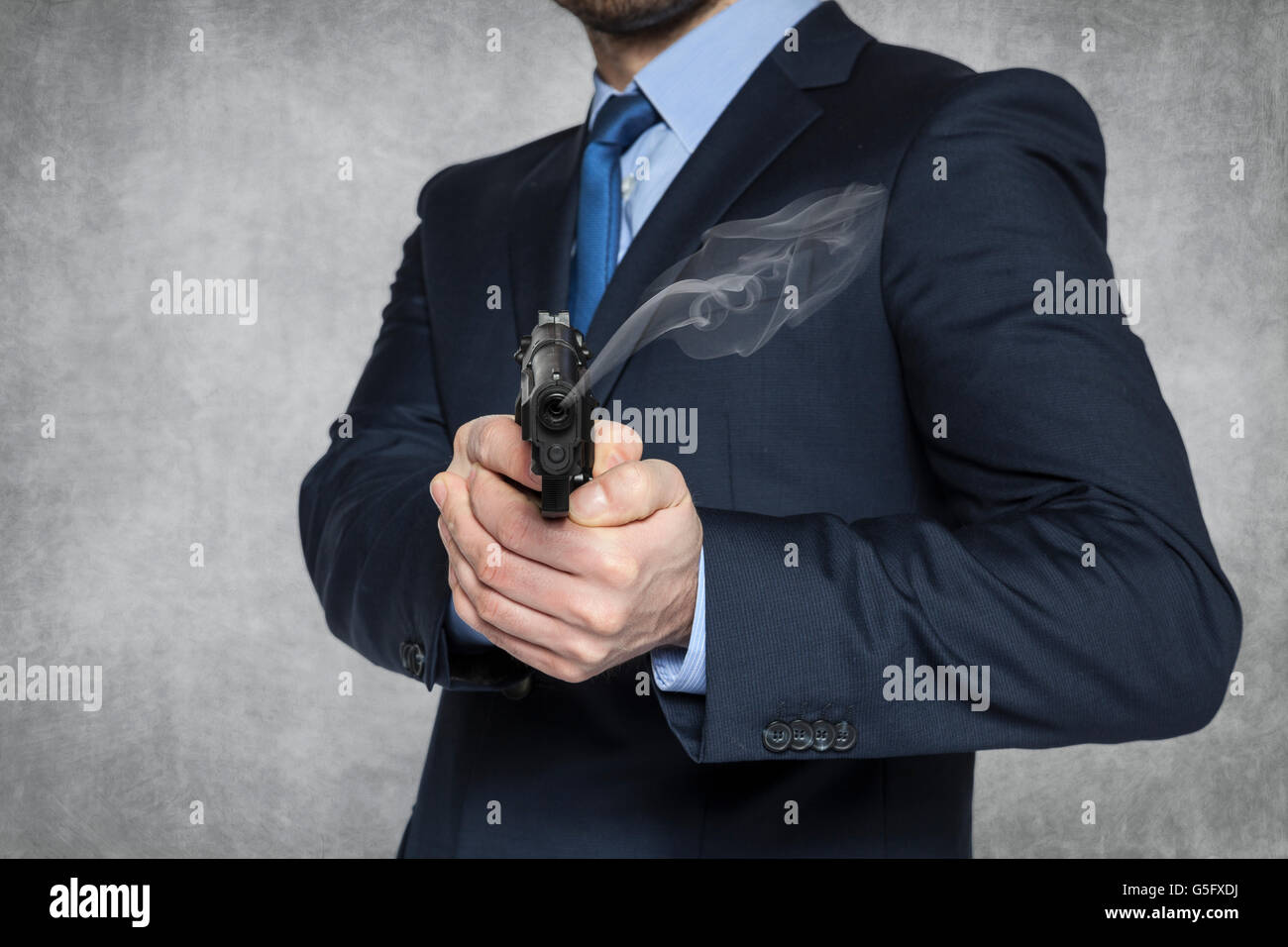 businessman has a shot Stock Photo - Alamy