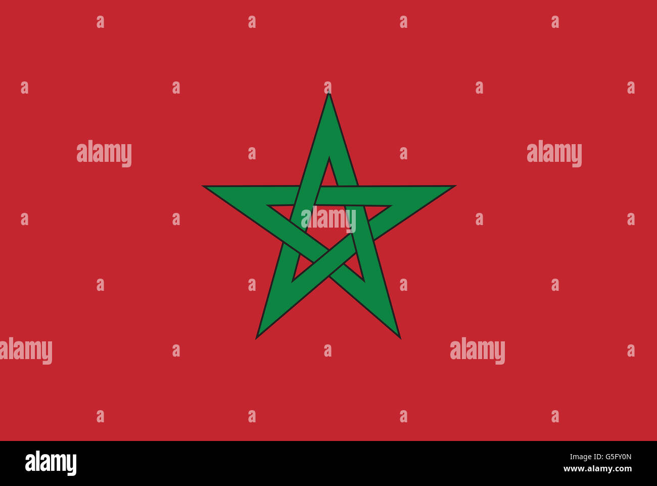 Morocco Flag Star