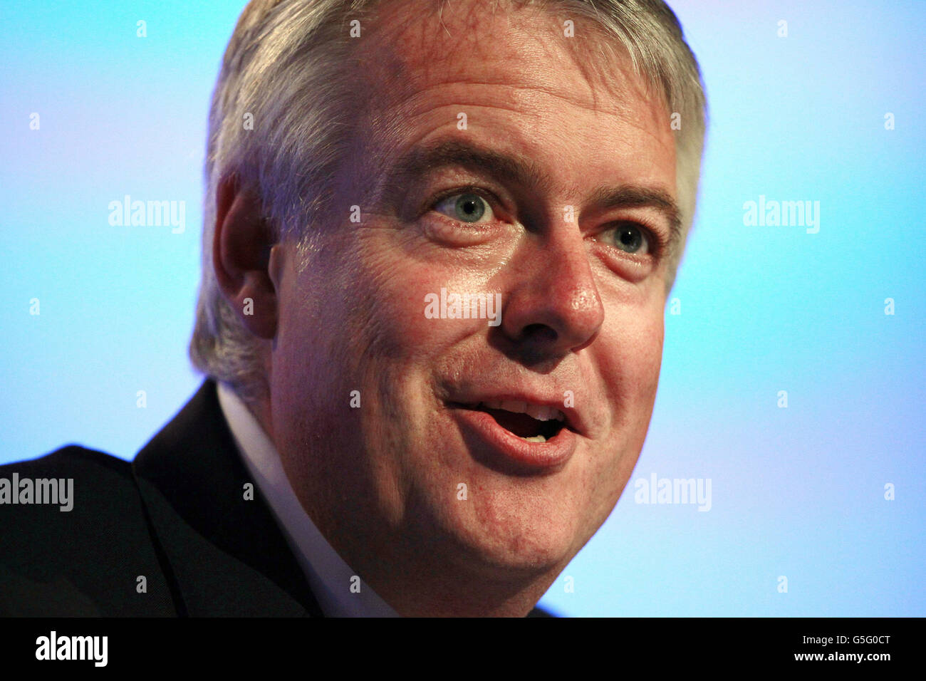 First Welsh Minister Carwyn Jones on stage at Manchester Central during ...