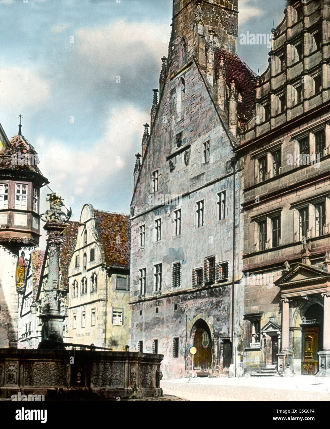 Rothenburg ob der Tauber. Bavaria, history, historical, 1910s, 1920s ...