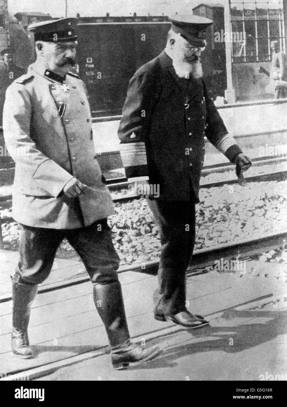 World War One - German Leaders Stock Photo - Alamy