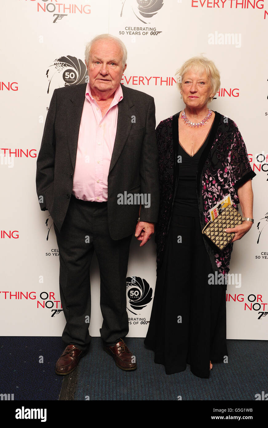 Shane Rimmer and his wife arrive at the screening of Everything Or ...