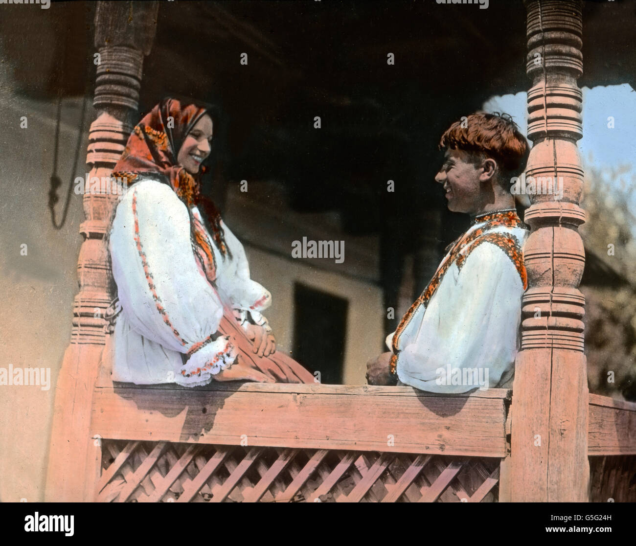 Balkon ein paar hi-res stock photography and images - Alamy