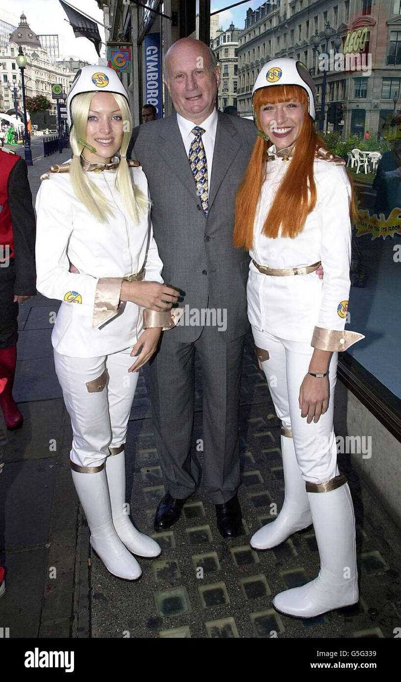 Gerry Anderson, creator of Captain Scarlet meets up with Destiny (left ...