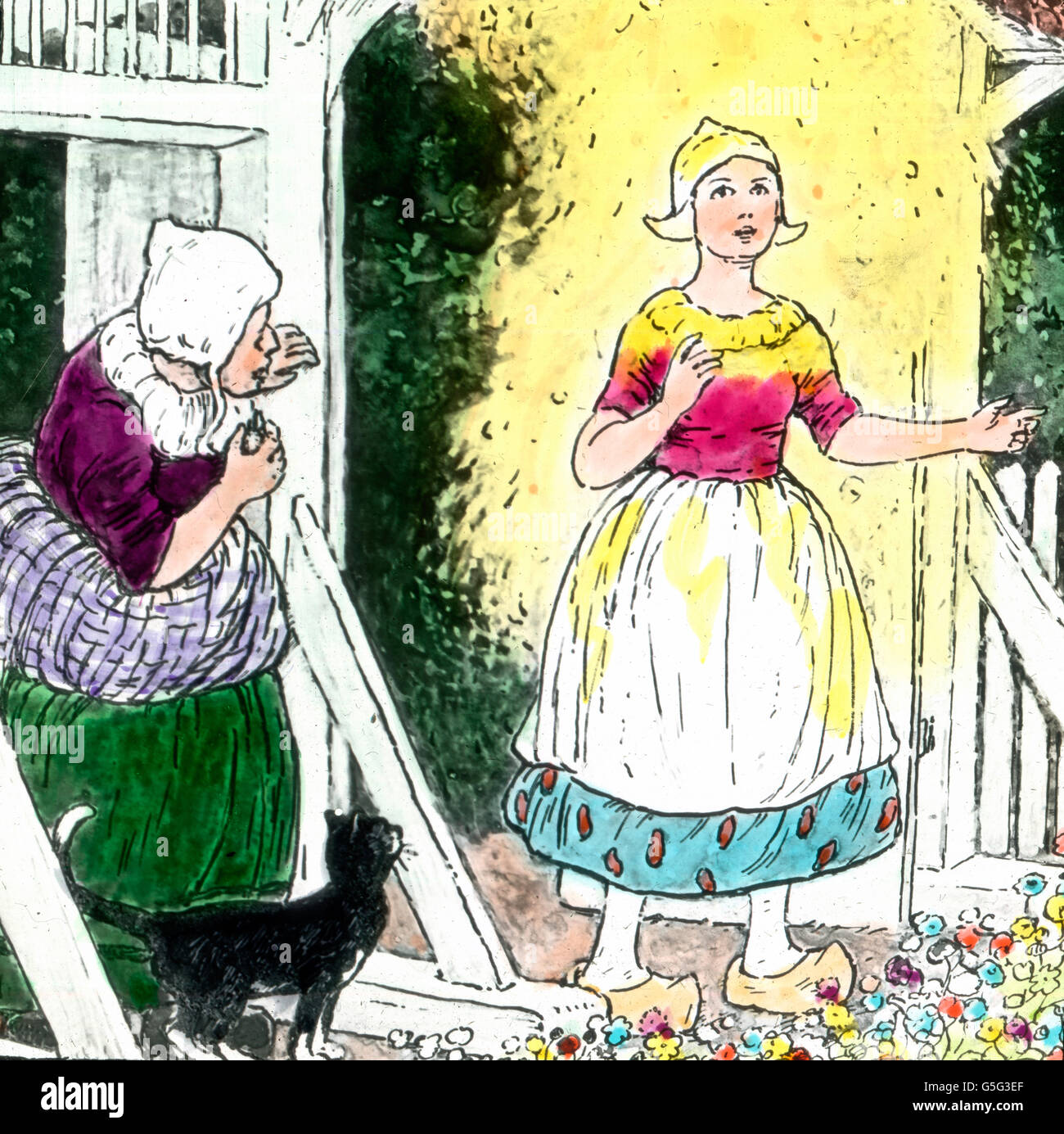 Frau Holle. Mother Hulda. history, historical, 1910s, 1920s, 20th ...