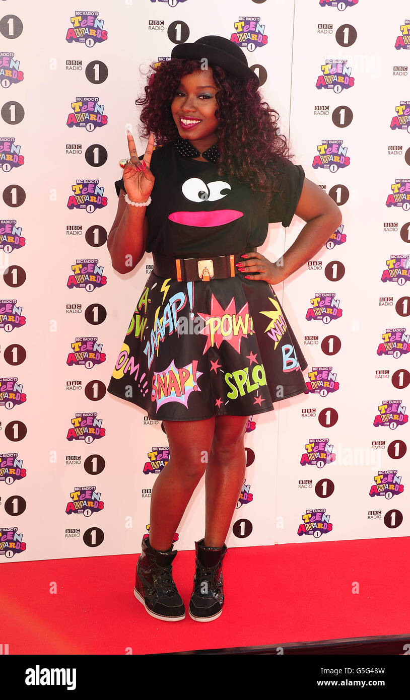 Misha B arrives at the BBC Radio 1 Teen Awards at Wembley Arena Stock ...
