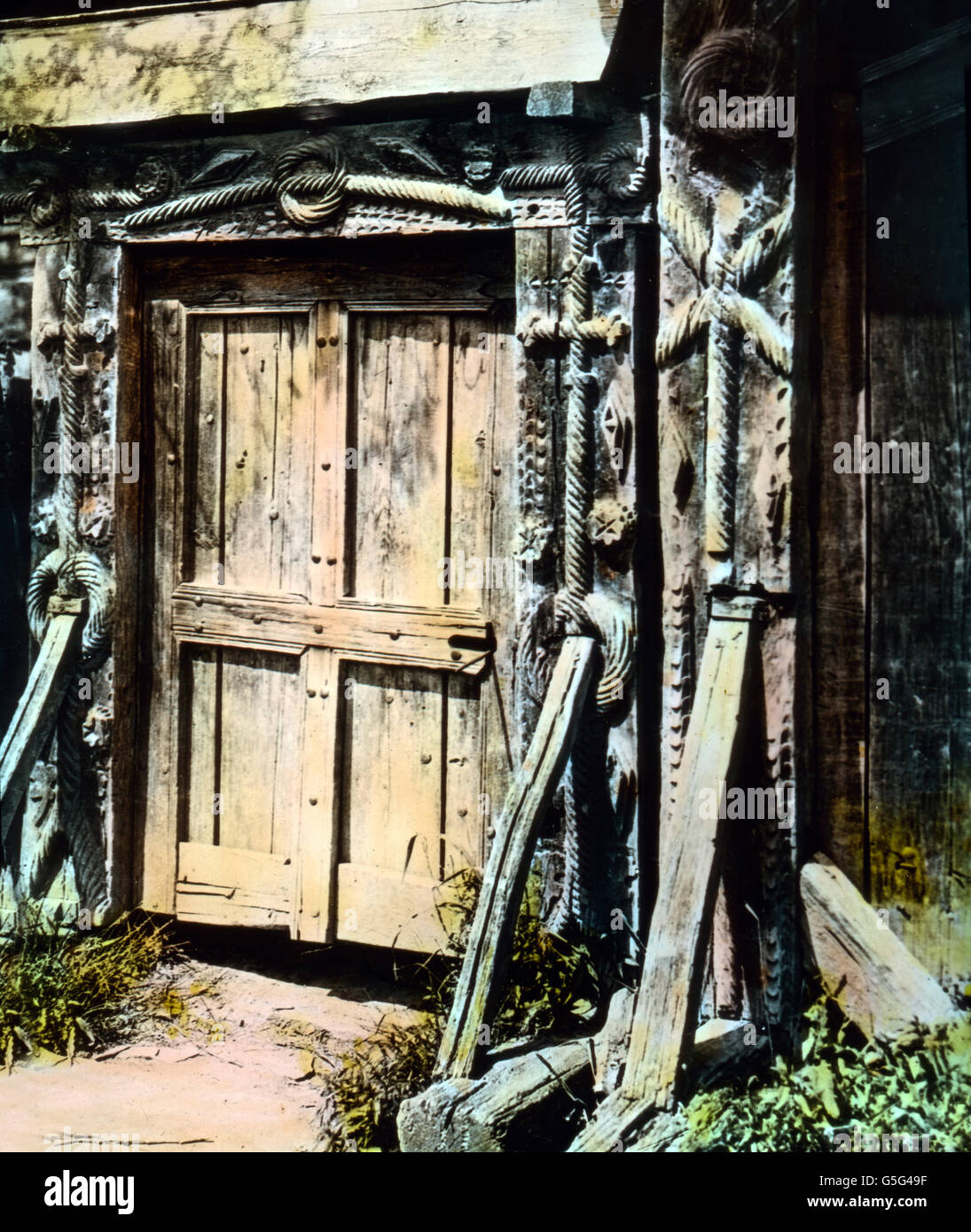 Altes Tor. An old gate. Romania, Southeastern Europe, Balkan, history ...