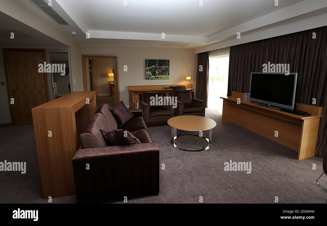 A general view of the Sir Bobby Robson suite, the England managers ...