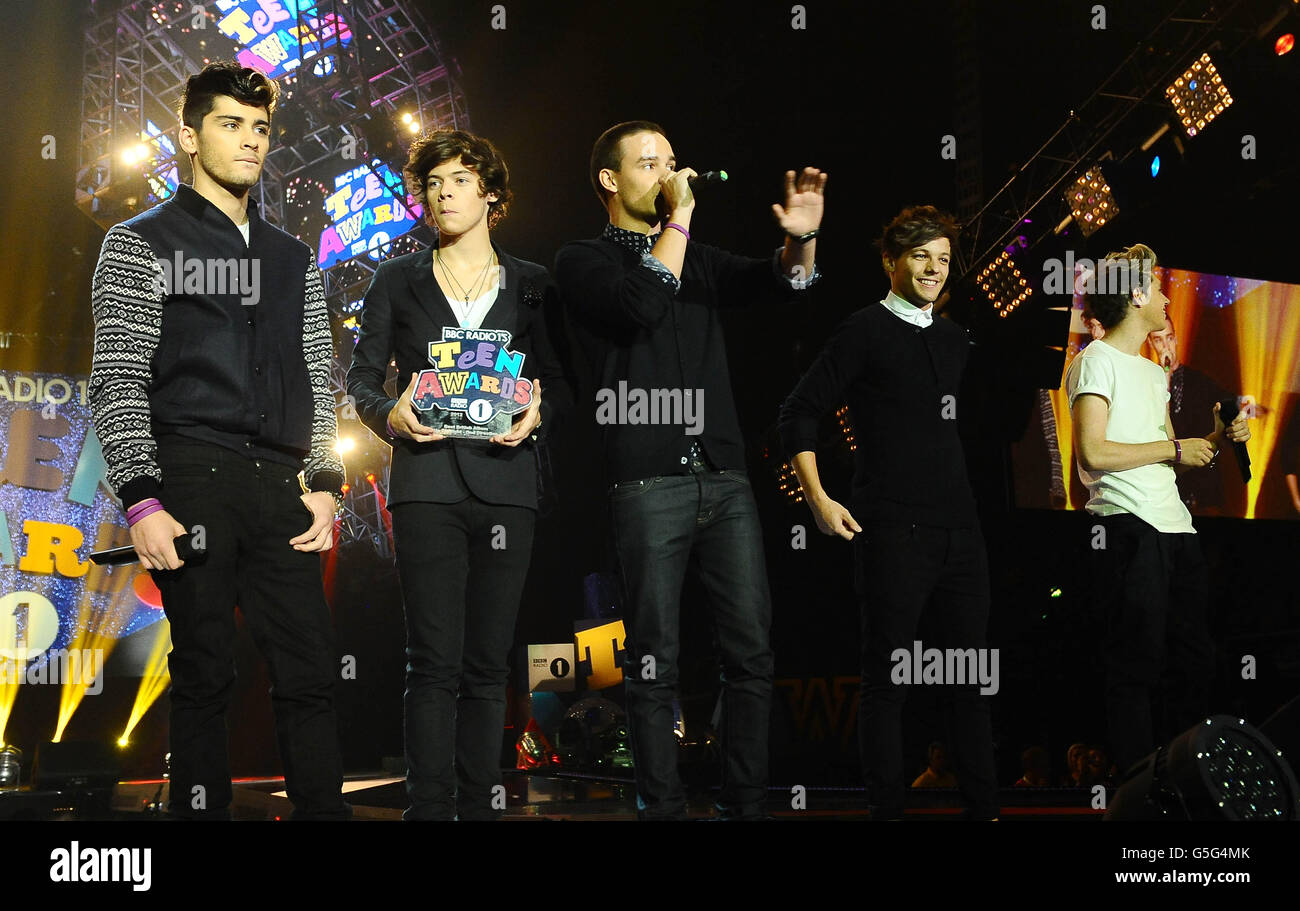 BBC Radio 1's Teen Awards - London. One Direction on stage at the BBC ...