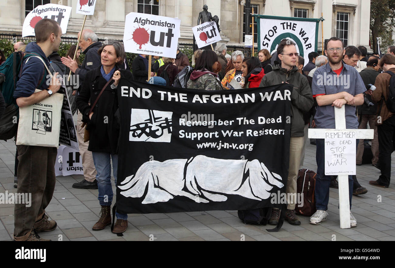 British afghan war protest hi-res stock photography and images - Alamy