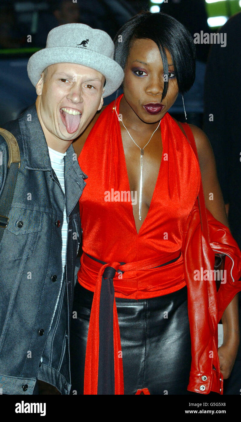 Big Brother contestants Bubble and Amma at the MOBO (Music of Black ...