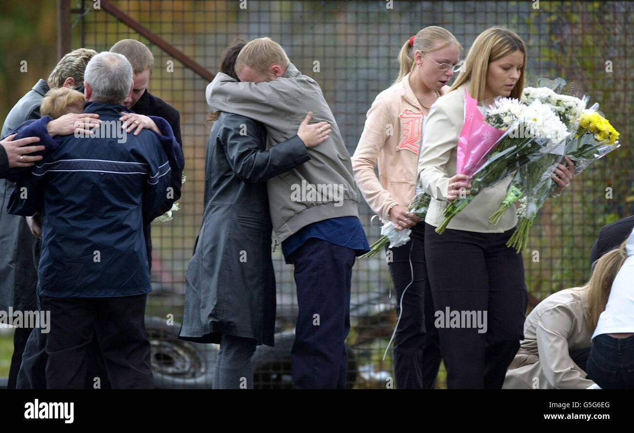 John Hall and David McIntosh deaths/ families Stock Photo - Alamy