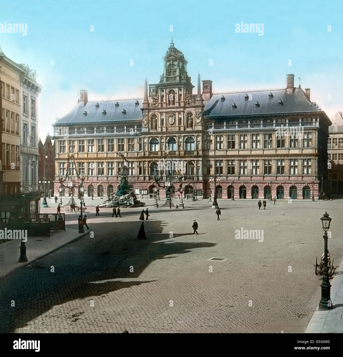 Das Rathaus in Antwerpen. The Antwerp city hall. administration ...