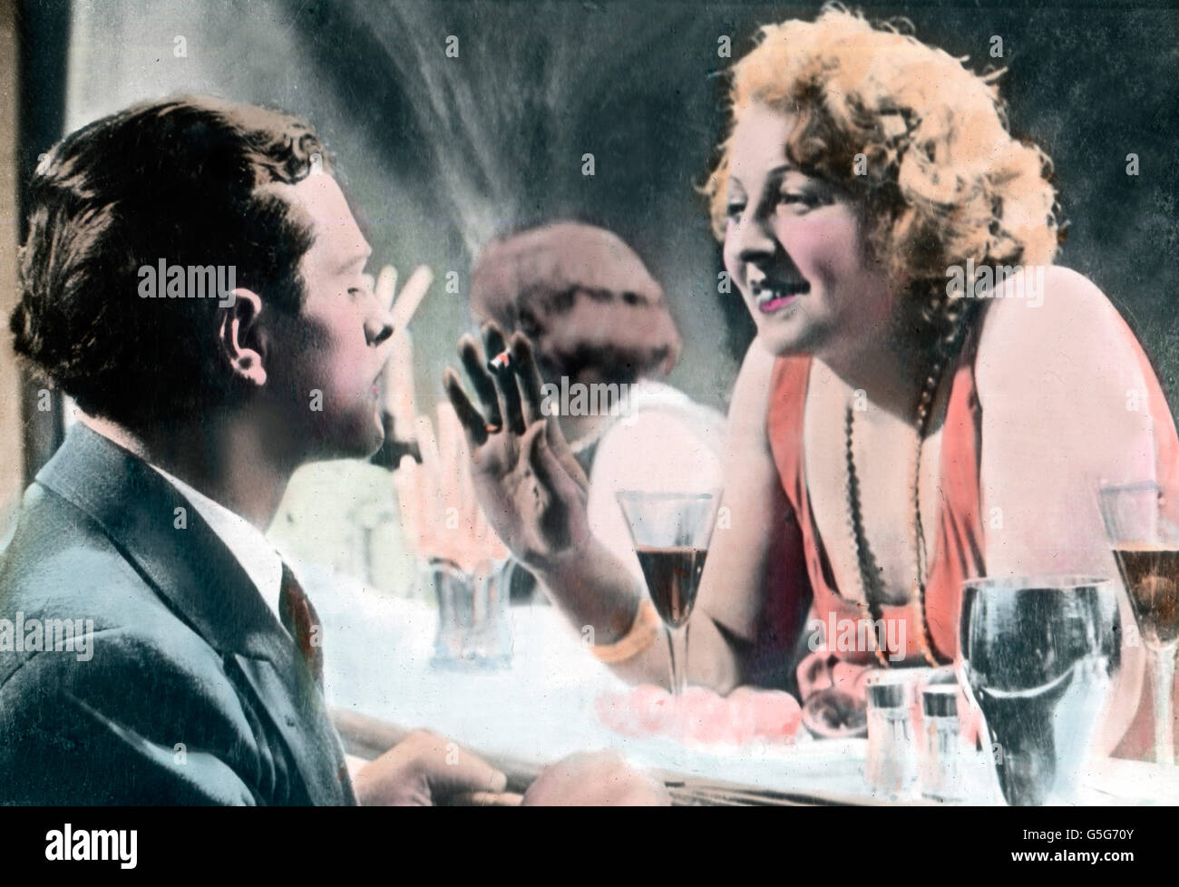Man and woman smoking film still hi-res stock photography and images ...