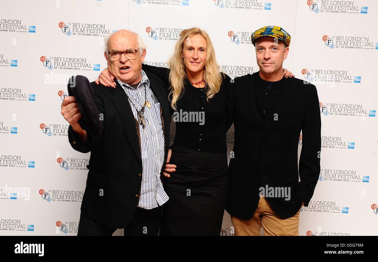 (left - right) Ralph Steadman, Charlie Paul and Lucy Paul arriving for ...