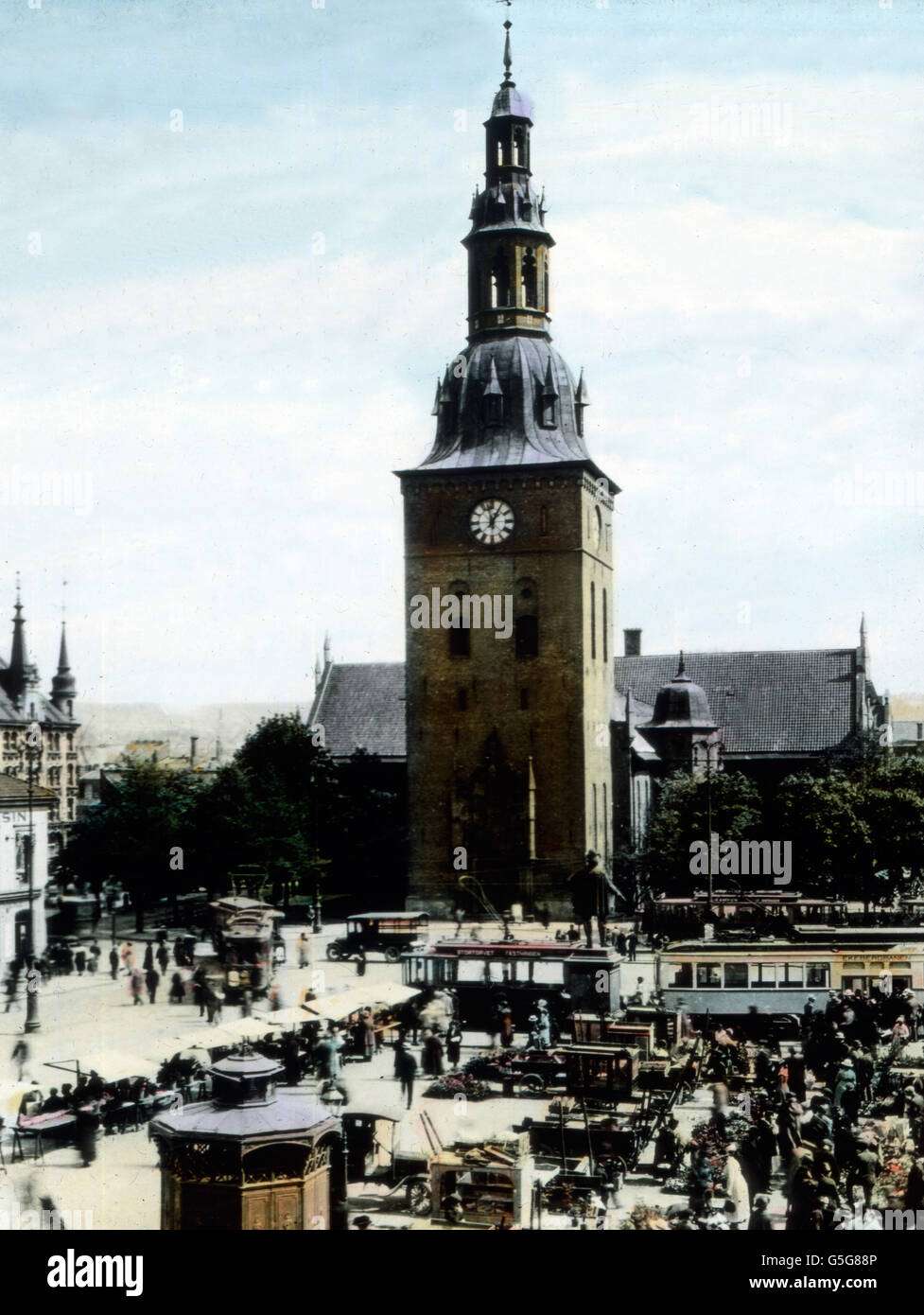 Stortovet, ein Turm aus dem Mittelalter. A medieval tower, the ...