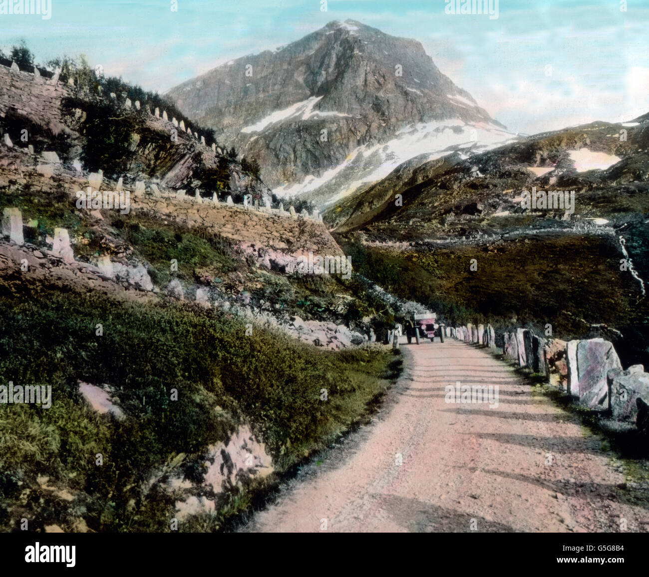 Straße bei Merok. Street near Merok. street, mountain, rural, way, path ...