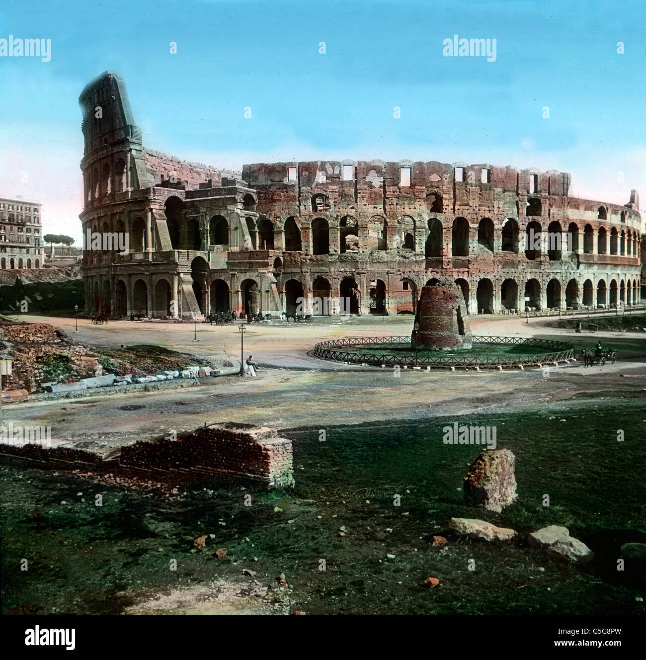 Das Colosseum in Rom. The Colosseum arena in Rome. ancient ...