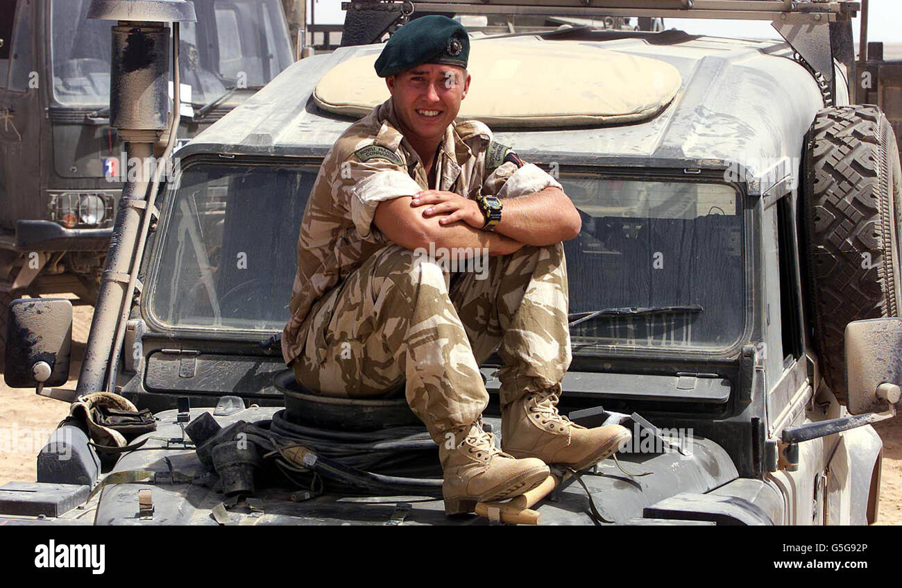 Royal Marine Commando Nick Dargan, 20, in Camp Fairbirn, Oman, who ...