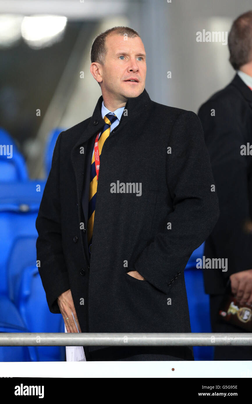 Scottish FA chief executive Stewart Regan in the stands Stock Photo - Alamy