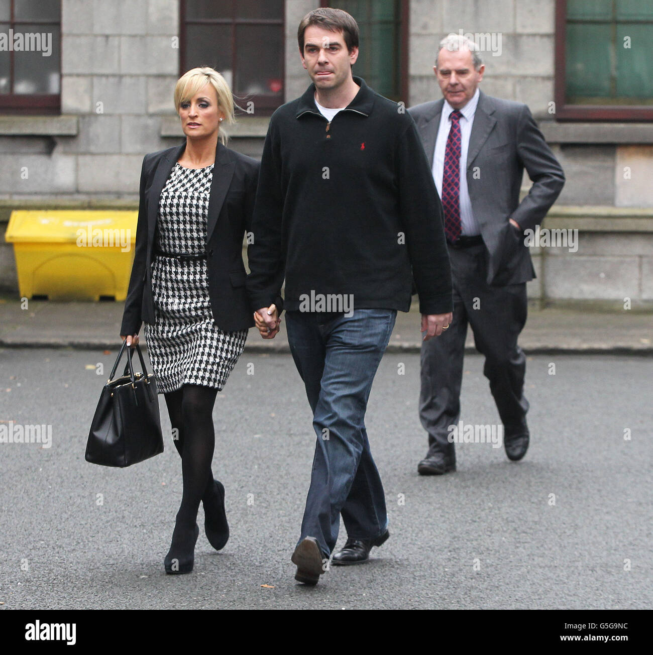 Sean Quinn court case. Karen Woods, Sean Quinn junior and Sean Quinn ...