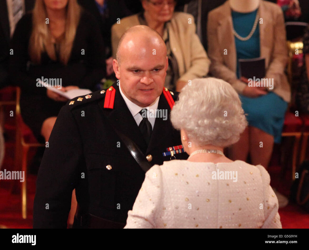 Colonel Ewen Murchison, Royal Marines, receives the Distinguished ...