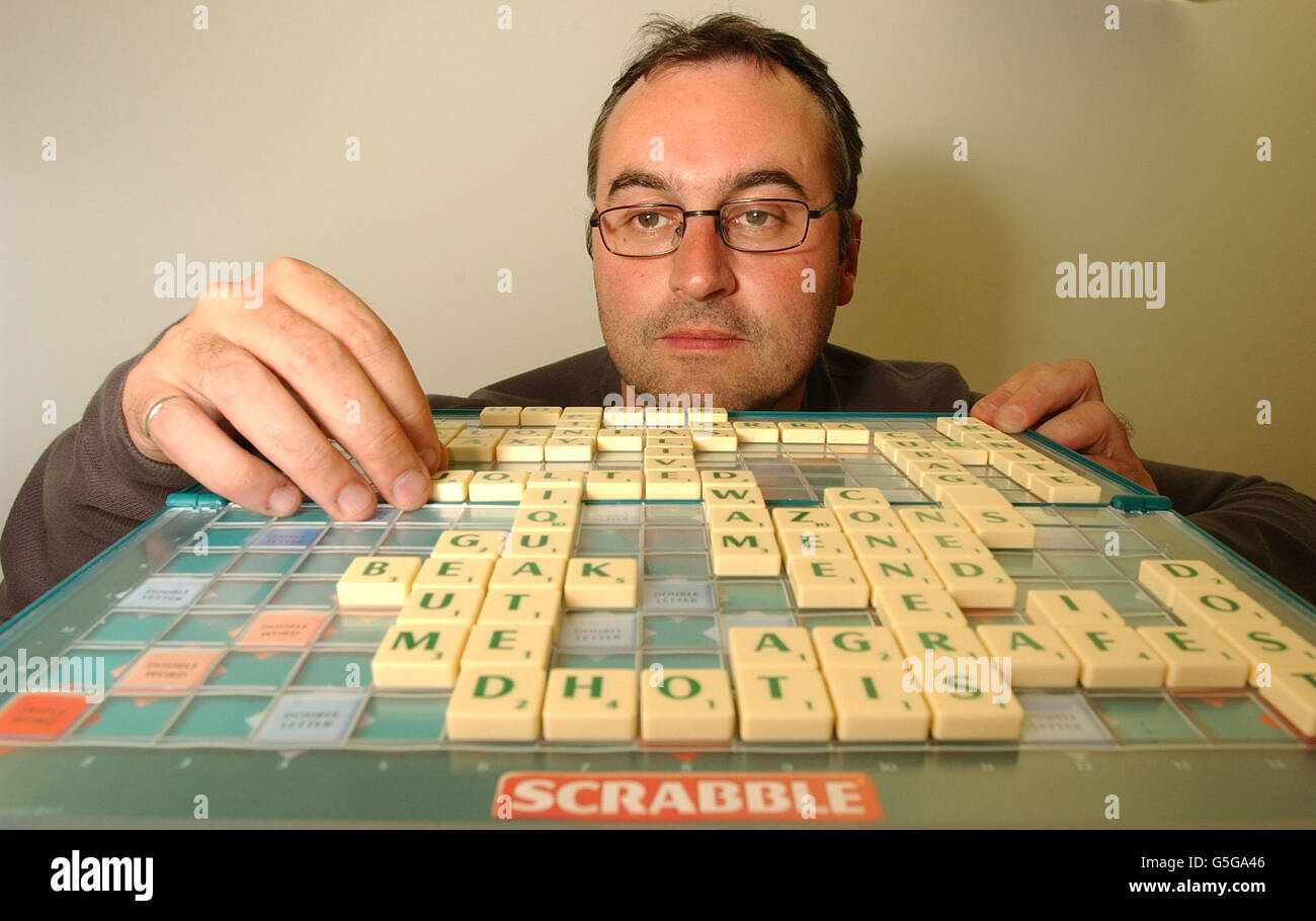 Mark Nyman Scrabble Championships Stock Photo - Alamy