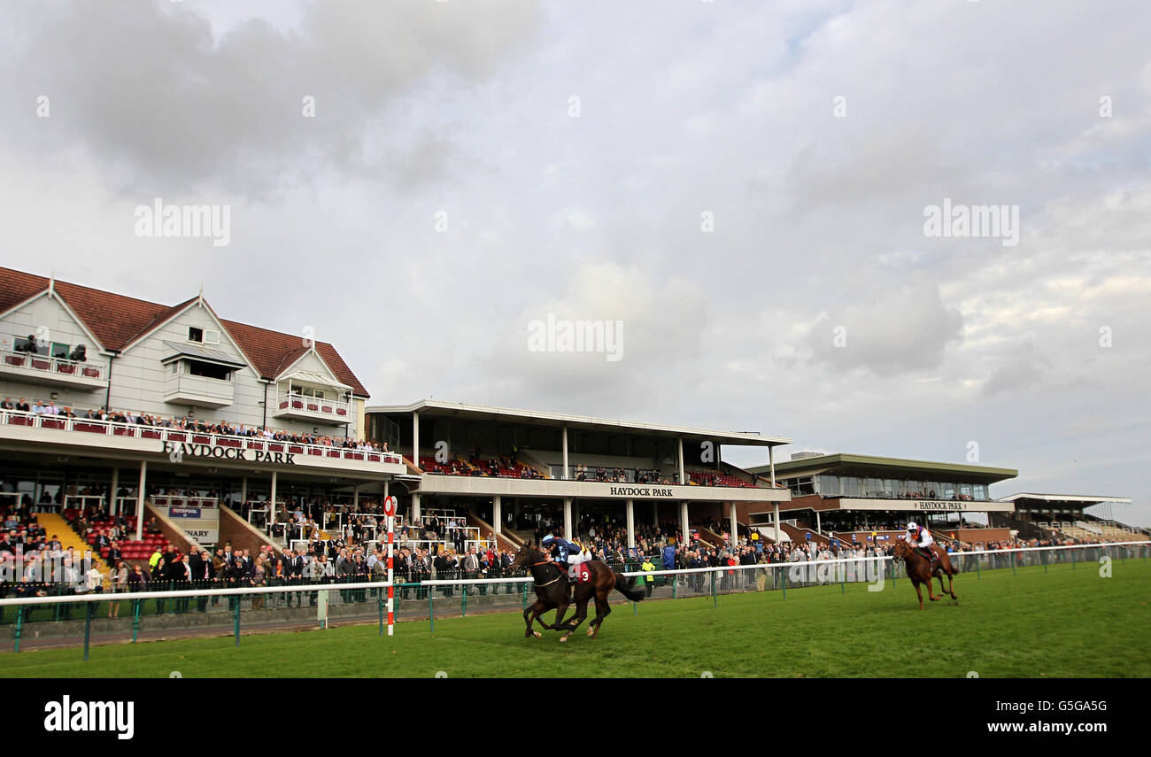 Horse Racing - Haydock Park Racecourse Stock Photo - Alamy