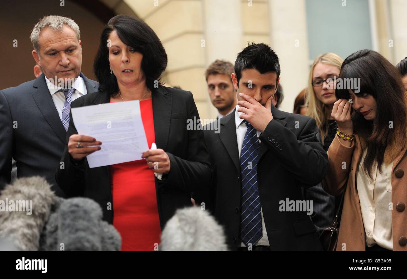 Elaine O'Callaghan mother of Sian O'Callaghan makes a statement with ...