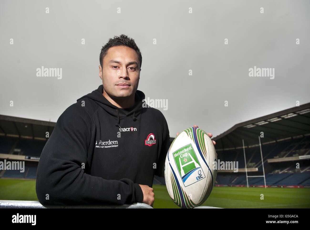 Edinburg ben atiga after press conference murrayfield stadium hi-res ...