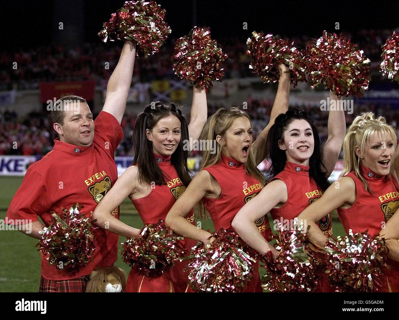 RUGBY UNION CHEERLEADERS Stock Photo - Alamy