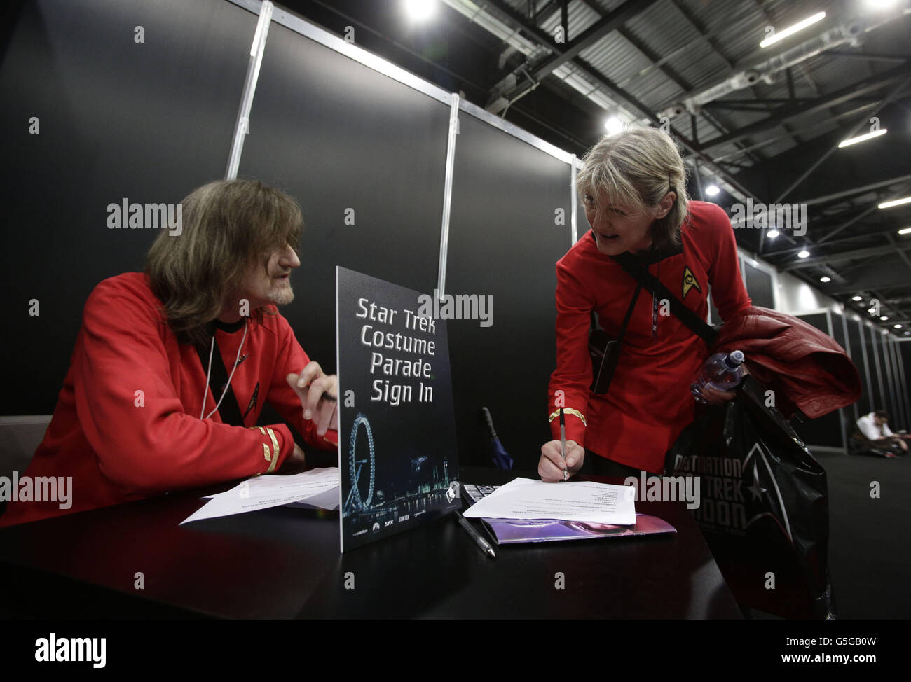 Destination Star Trek - London. Visitors in costume at Destination Star ...