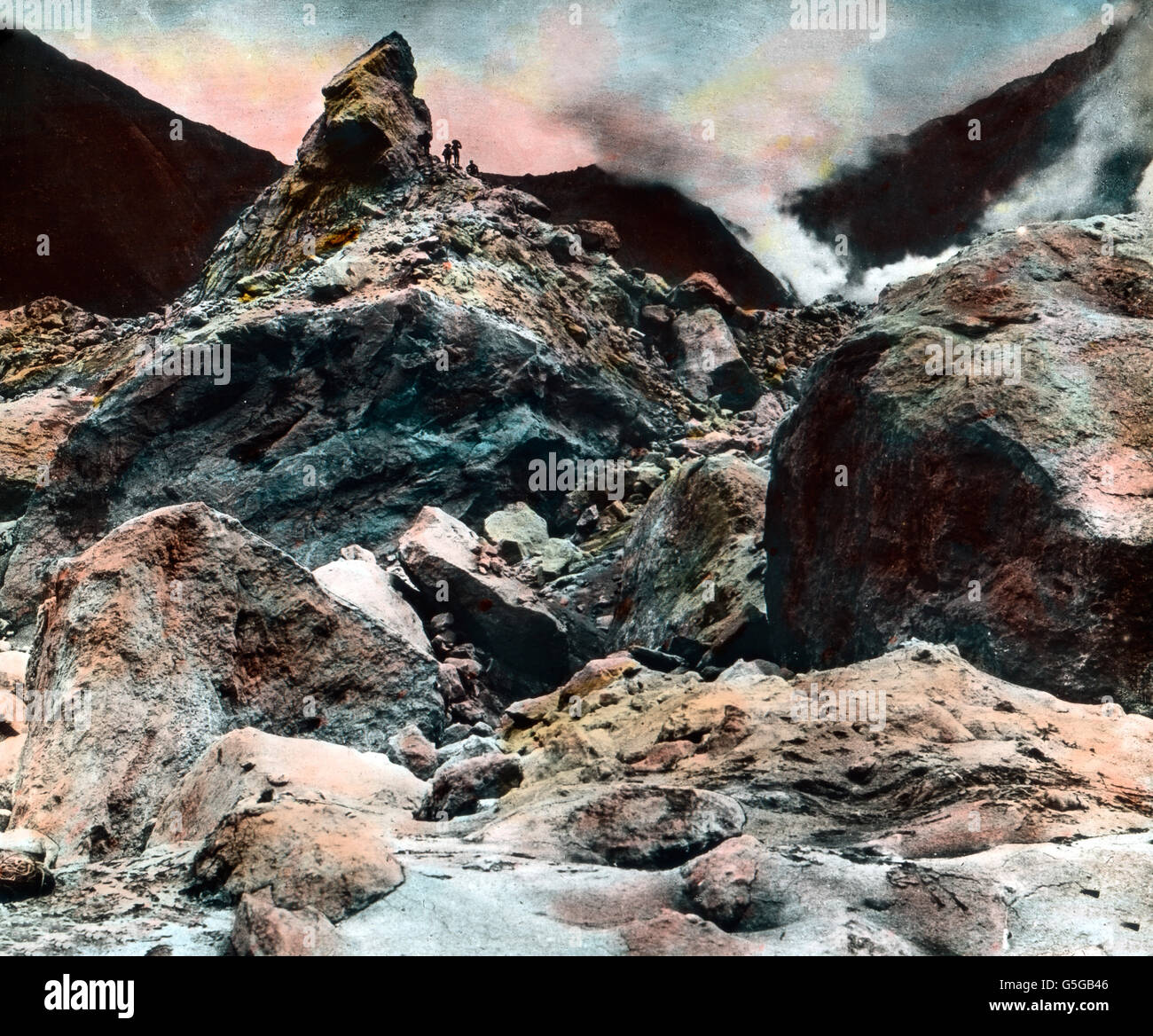 Der Vulkan Bandaisan in Japan. Mount Bandaisan volcano in Japan. Asia ...