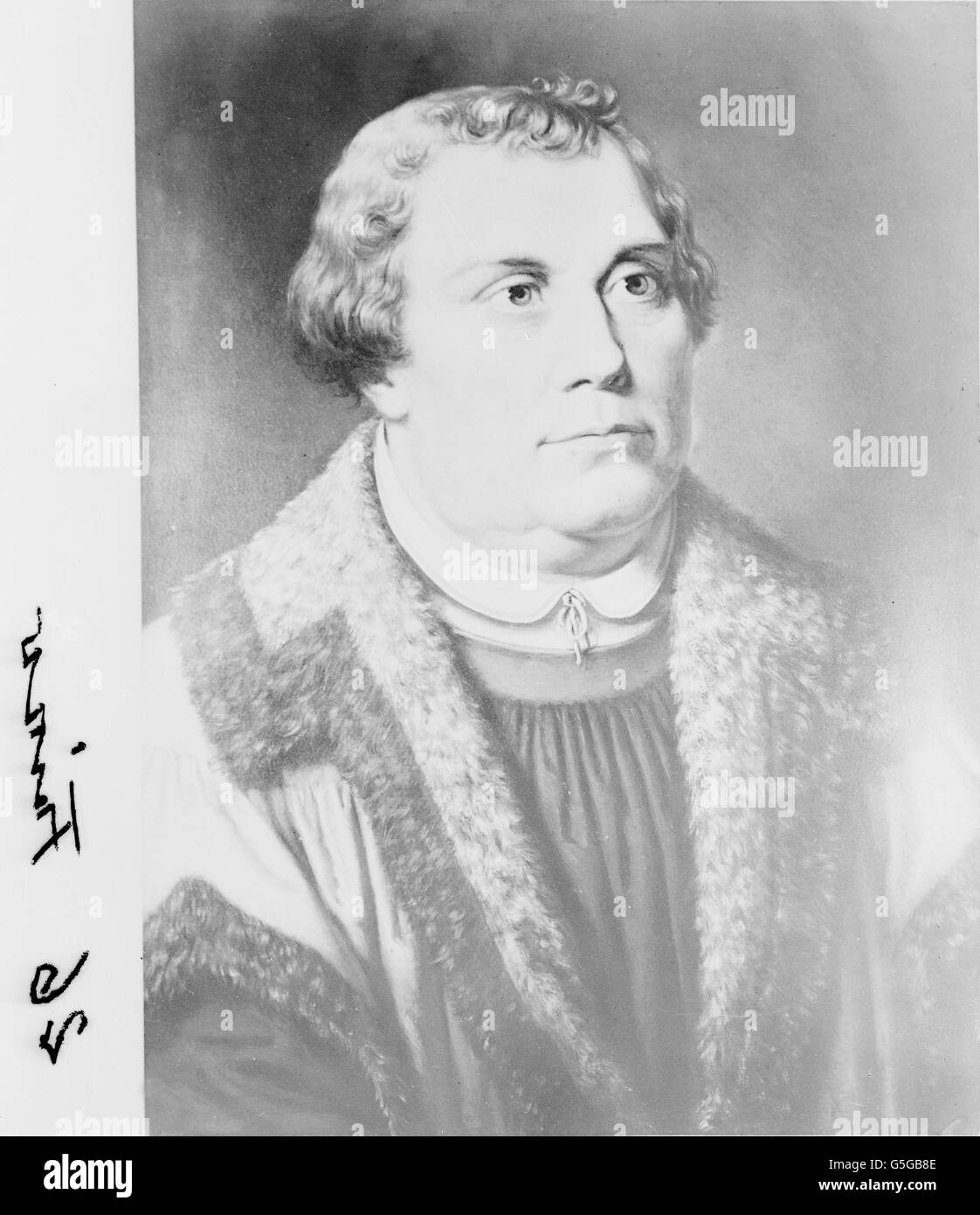 Der deutsche Reformator Martin Luther. German reformer Martin Luther ...