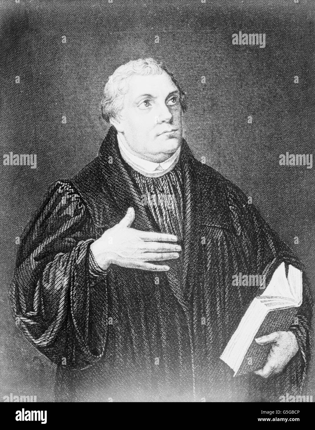 Der deutsche Reformator Martin Luther. German reformer Martin Luther ...