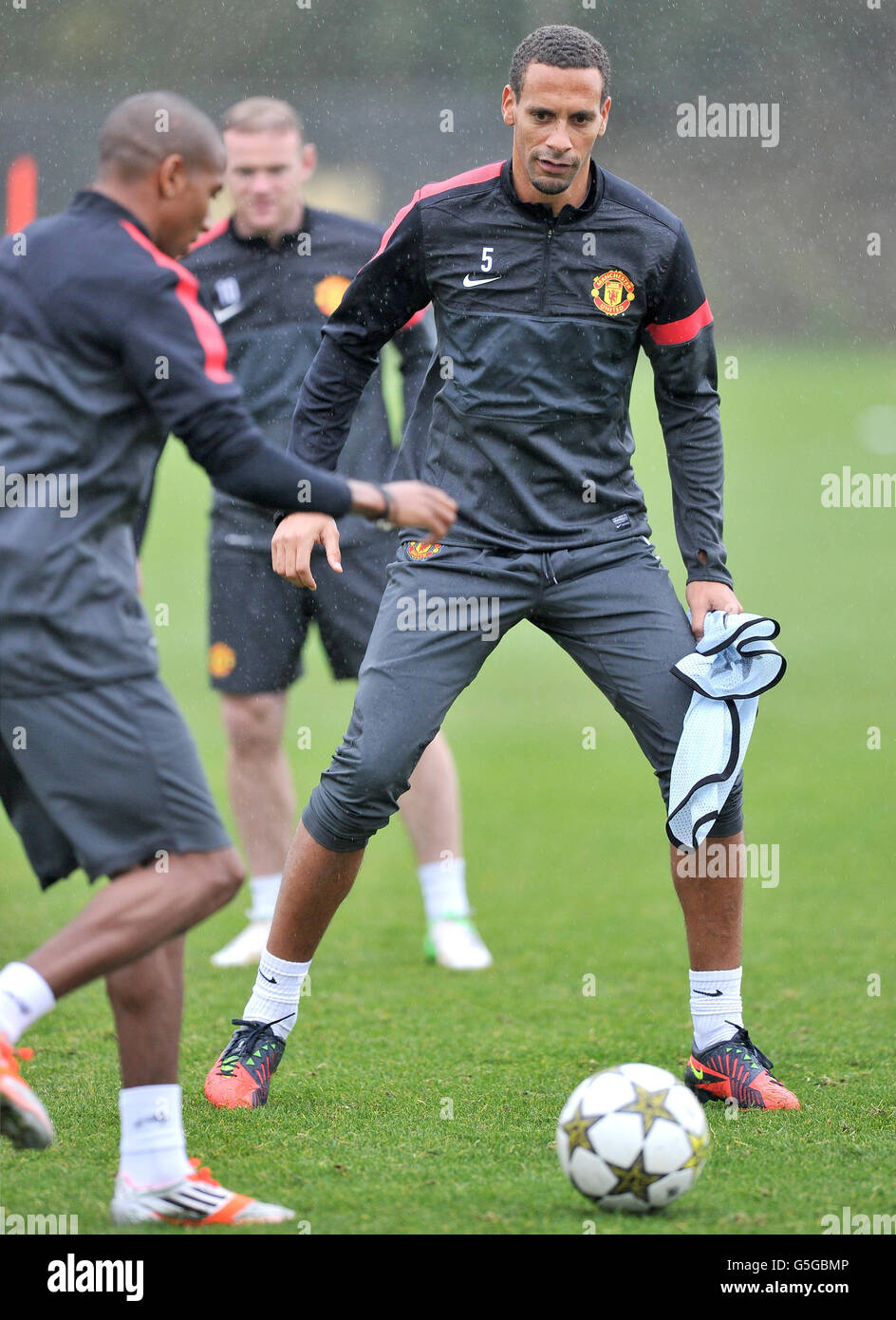 Manchester United's Rio Ferdinand during a Training Session at ...