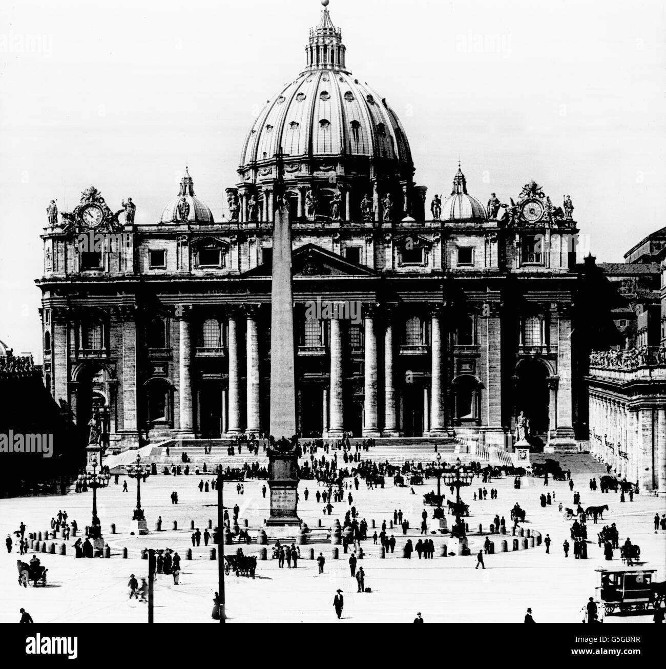 Der Petersdom in Rom, ca. 1910er Jahre. St. Peter in Rome, ca. 1910s ...