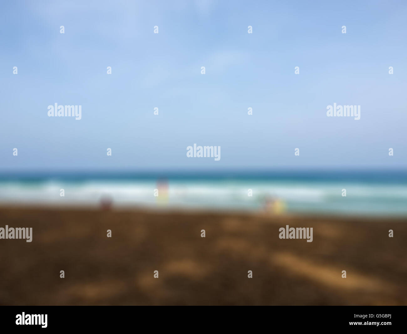 Blurred lens of beach for background Stock Photo - Alamy