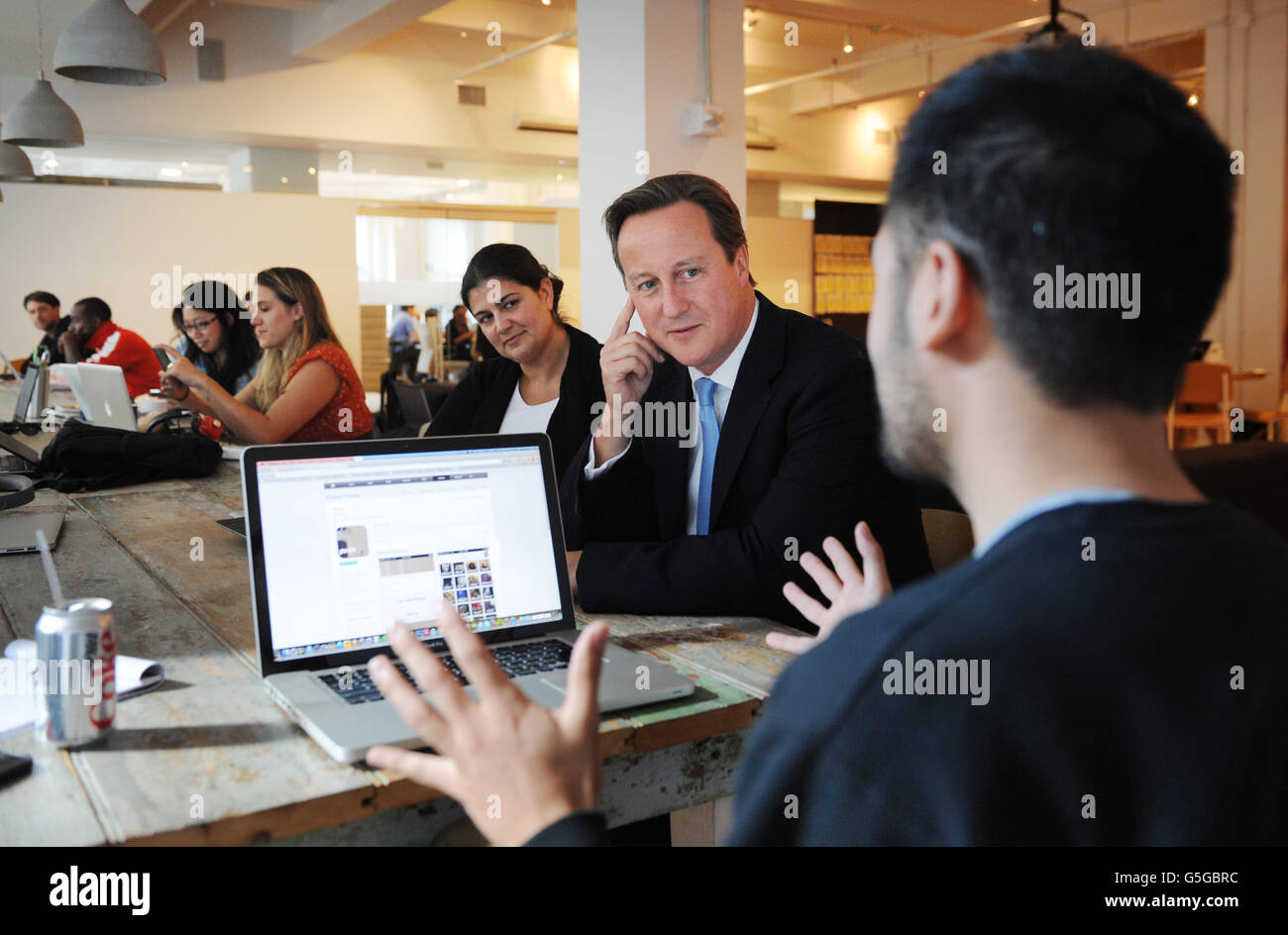 Cameron visits US Stock Photo - Alamy