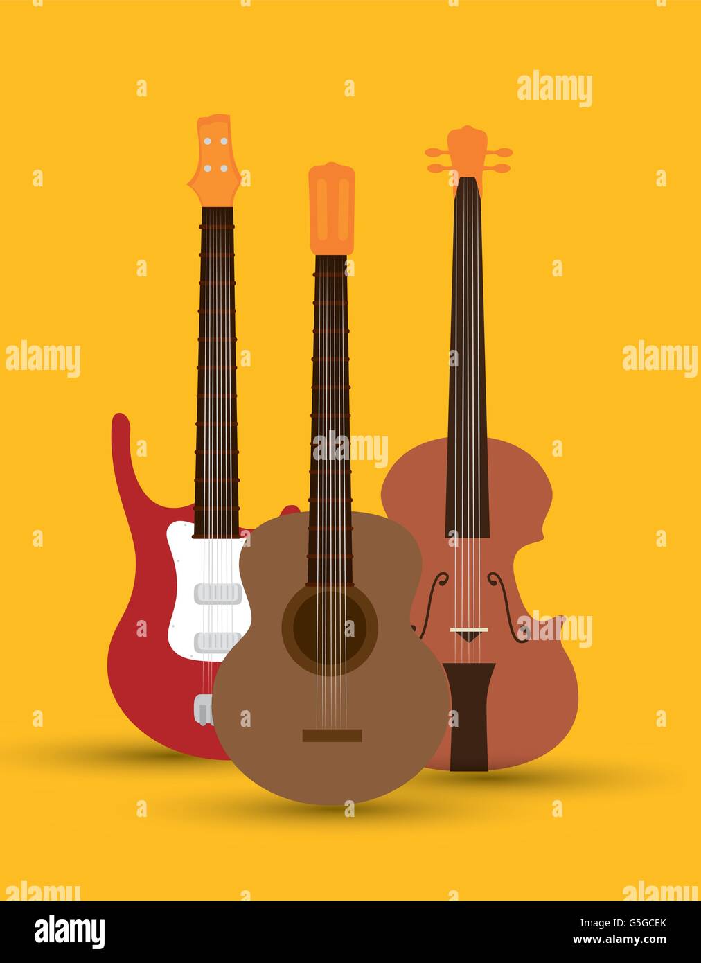 stringed instruments set isolated icon design Stock Vector Image & Art - Alamy