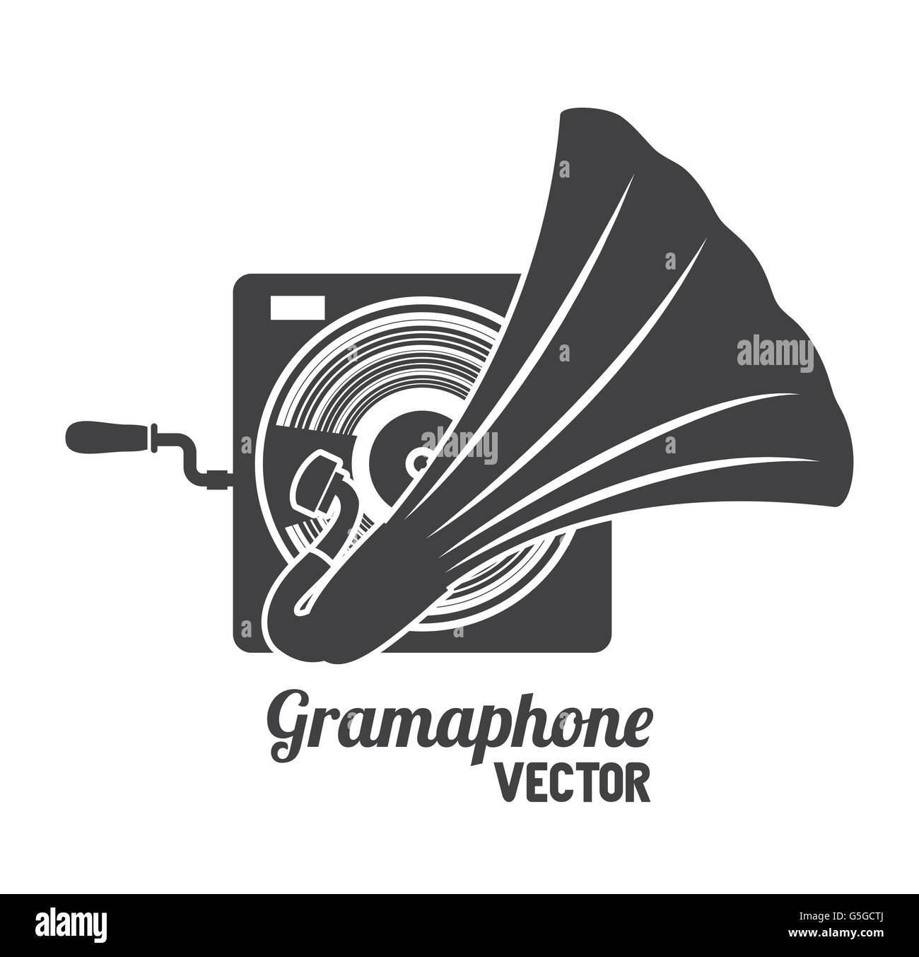old gramophone isolated icon design Stock Vector Image & Art - Alamy