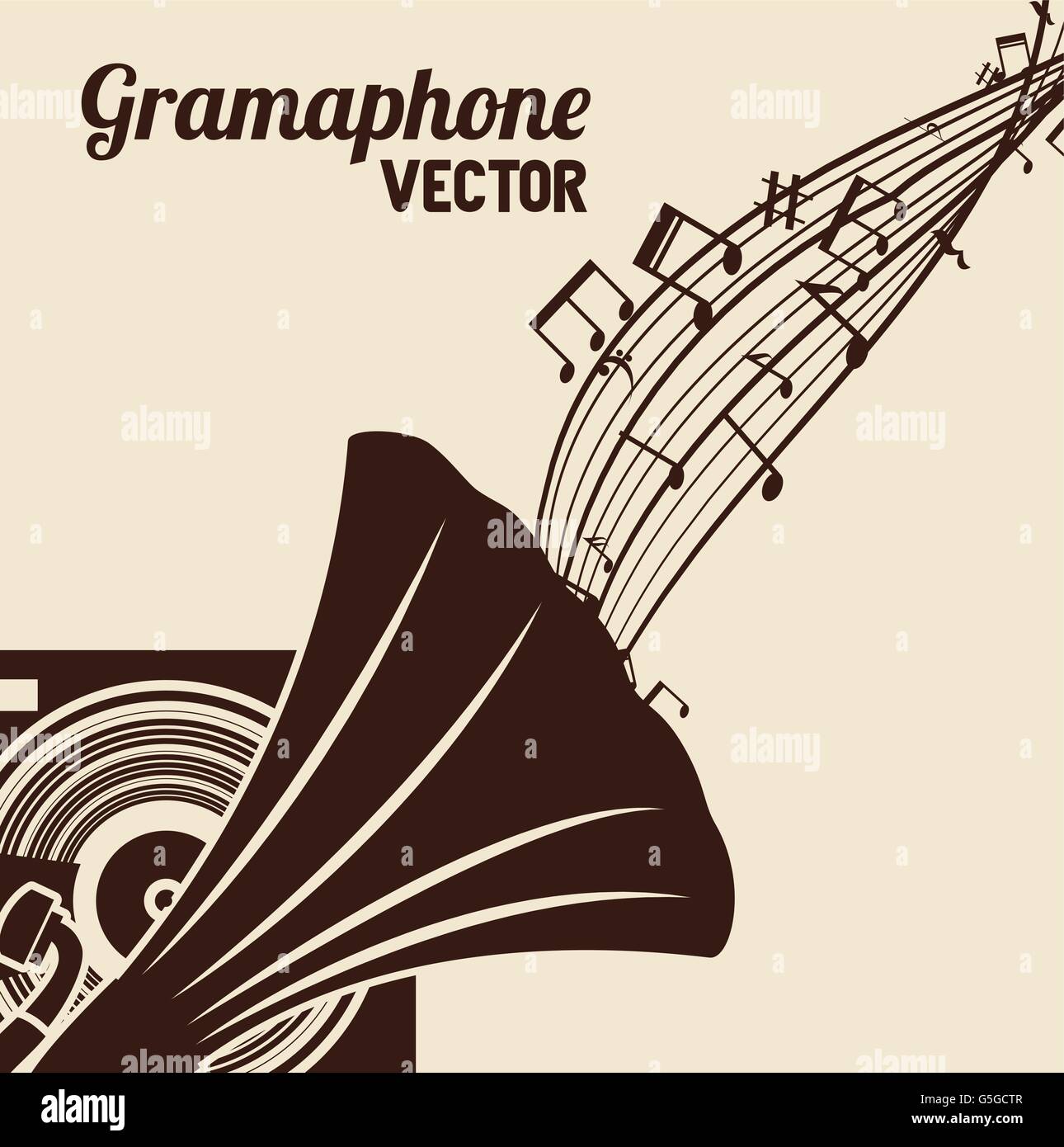 old gramophone isolated icon design Stock Vector Image & Art - Alamy
