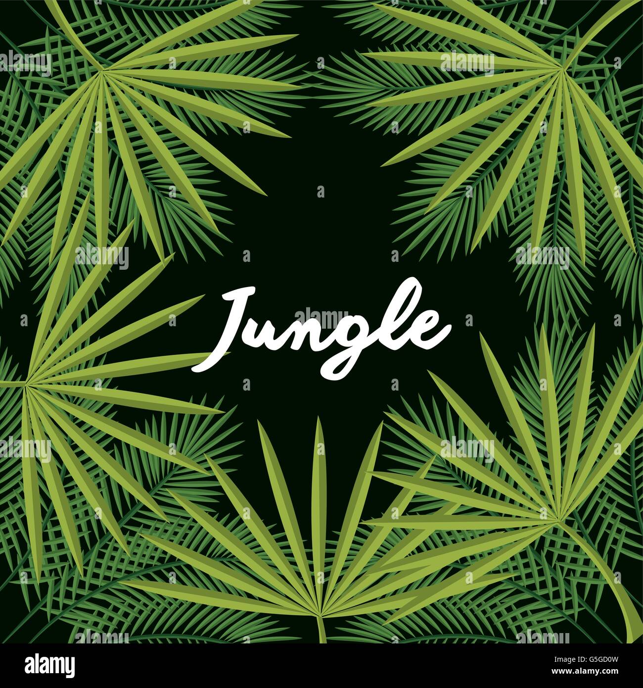 jungle leaves pattern isolated icon design Stock Vector Image & Art - Alamy