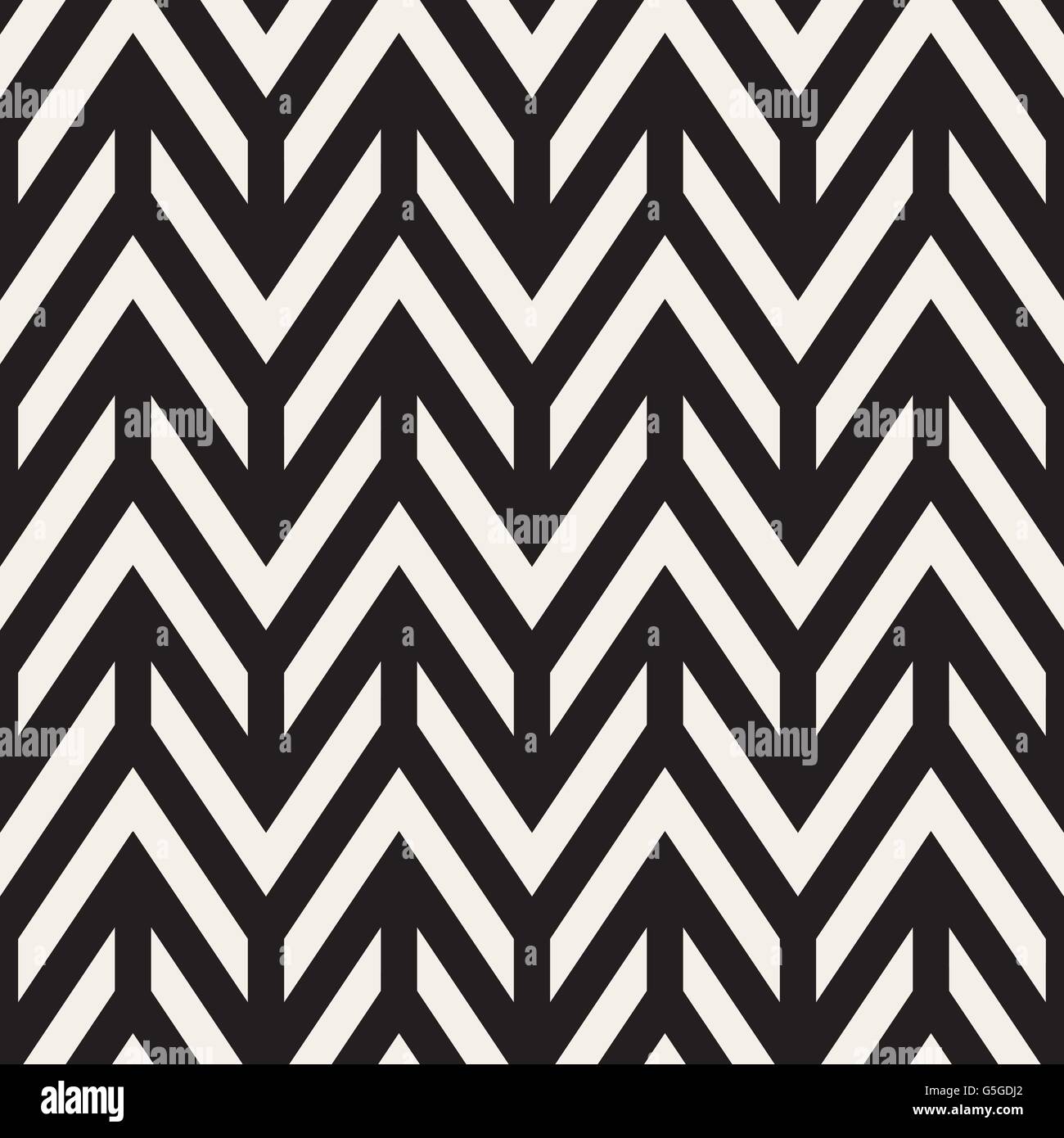 Vector Seamless Chevron ZigZag Horizontal Lines Geometric Pattern Stock ...
